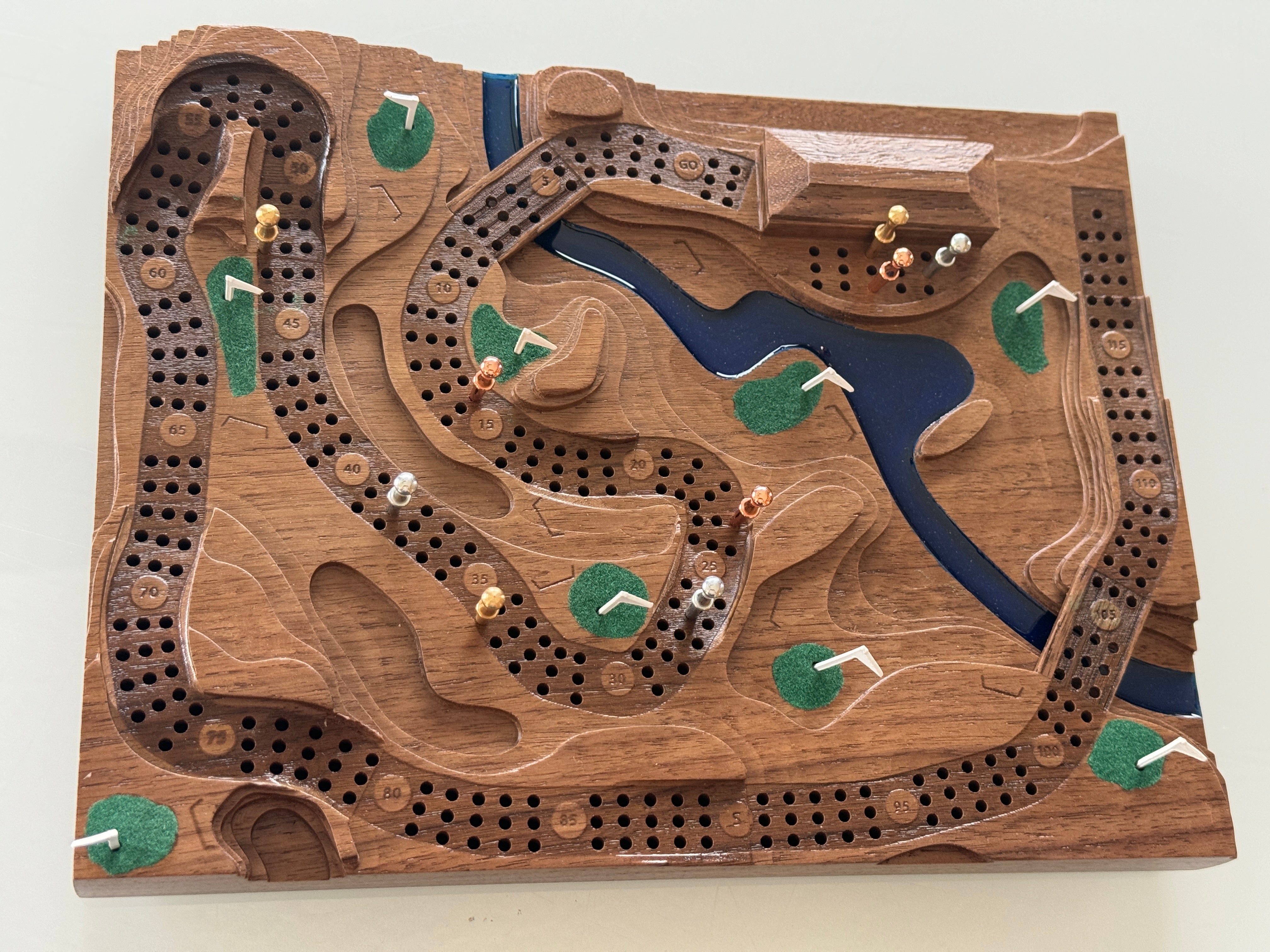 Golf Cribbage Boards – Cribscapes 3D Adventure / Sports Cribbage Boards